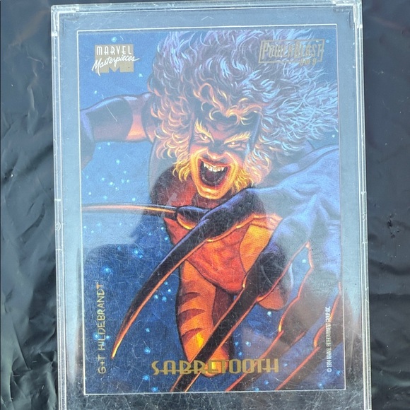 Marvel | Other | Marvel Masterpieces Sabretooth Card Fiery Red And Dark ...